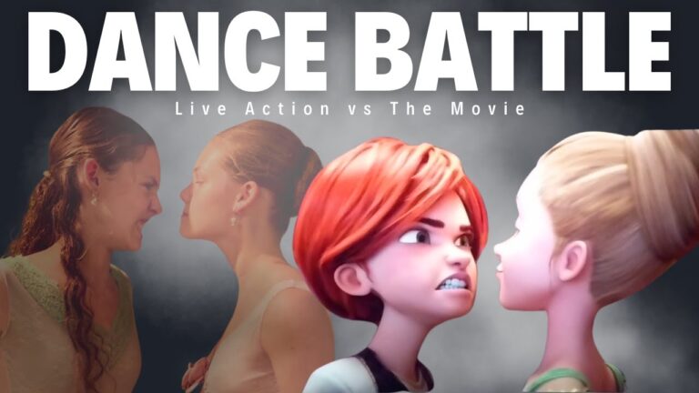 THE DANCE BATTLE from Leap Ballerina Movie: Live Action vs Animation ...